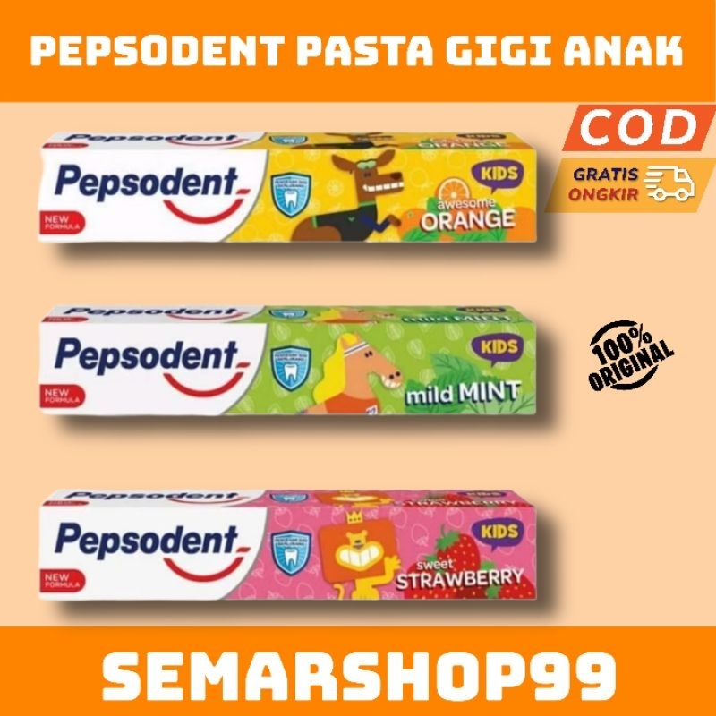 Jual PEPSODENT Kids Pasta Gigi Anak 45g | Shopee Indonesia