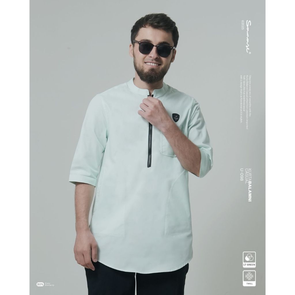 Jual SAMASE Kurta Balamni Casual U098 Koko Kurta Pakaian Muslim Pria ...