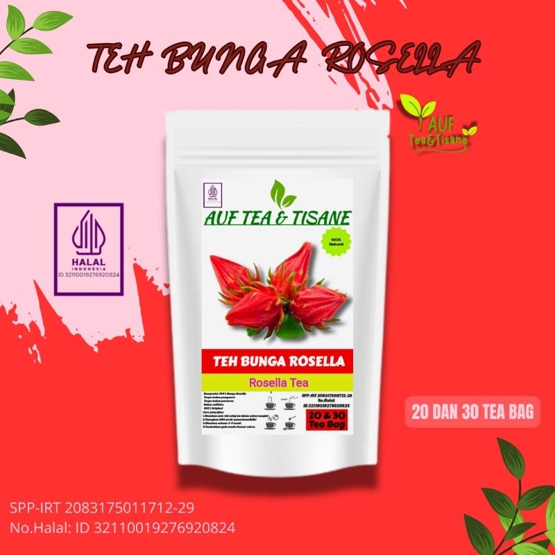 Jual AUFTEA&TISANE Teh Bunga Rosella | Rosella Tea,Isi 20 Dan 30 Tea Bag(Teh Celup) | Shopee ...
