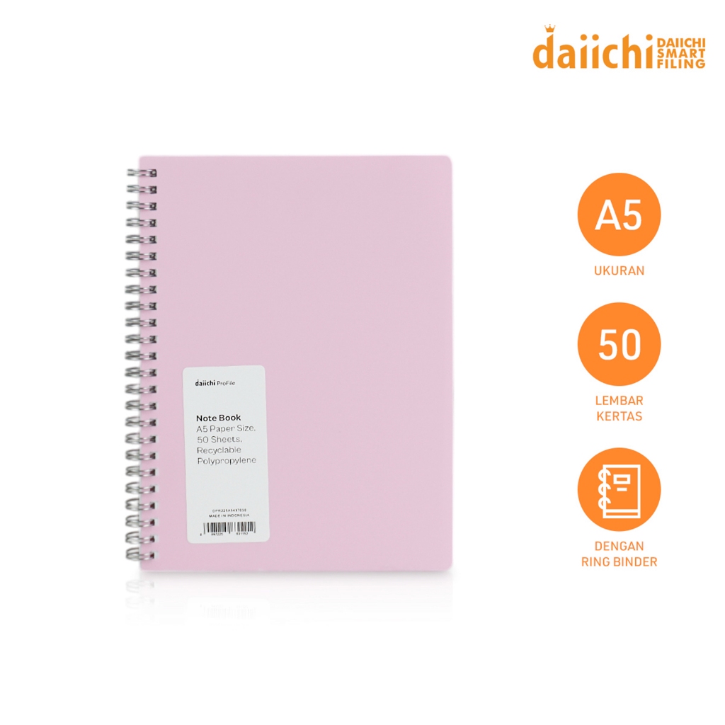 Jual Daiichi - Notebook Buku Tulis Buku Catatan Buku Spiral Ukuran A5 ...
