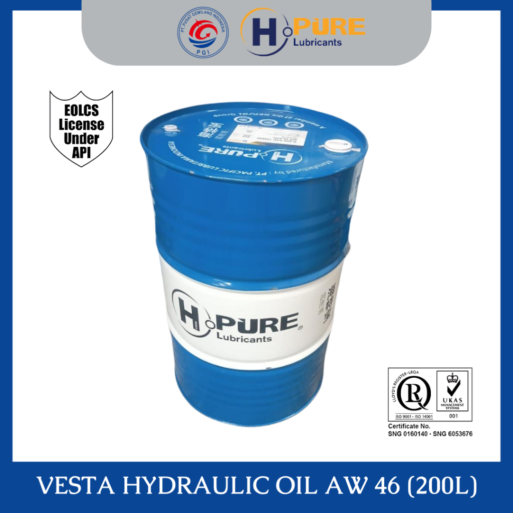 Jual Oli Hydropure Vesta Hydraulic Oli AW 46 (200 Liter) | Shopee Indonesia