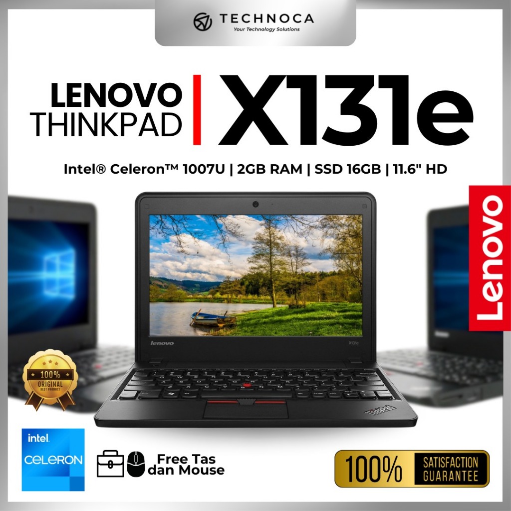 Jual LENOVO Thinkpad X131e CELERON 4GB/16GB SSD MURAH GARANSI | Shopee ...