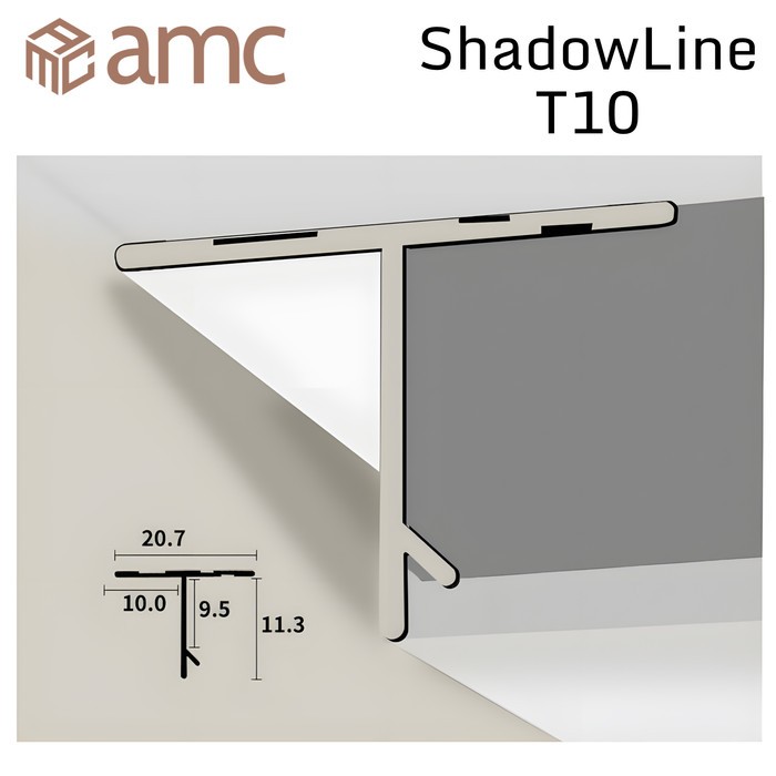 Jual AMC T10 Shadow Line / Tali Air Gypsum / Shadowline 3 Meter Kap ...