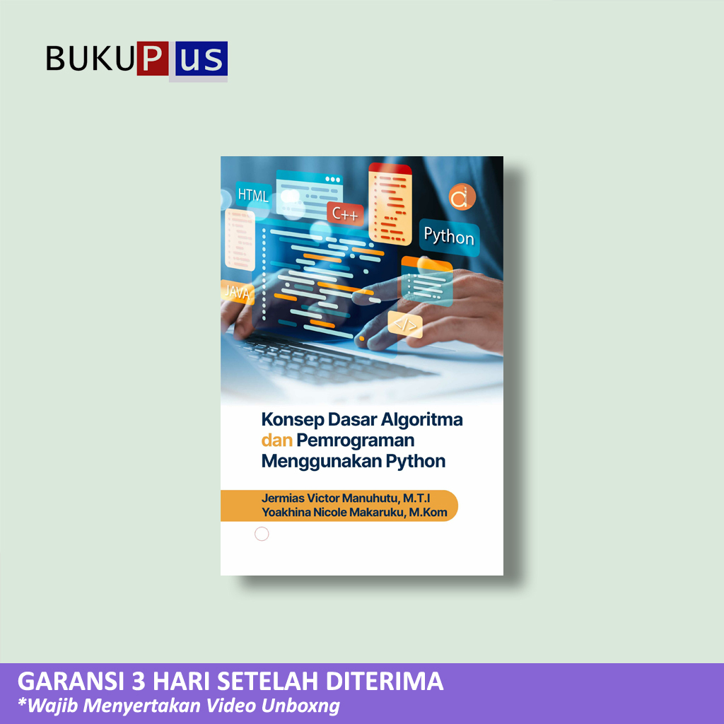 Jual Buku Konsep Dasar Algoritma dan Pemrograman Menggunakan Python - Jermias Victor Manuhutu ...