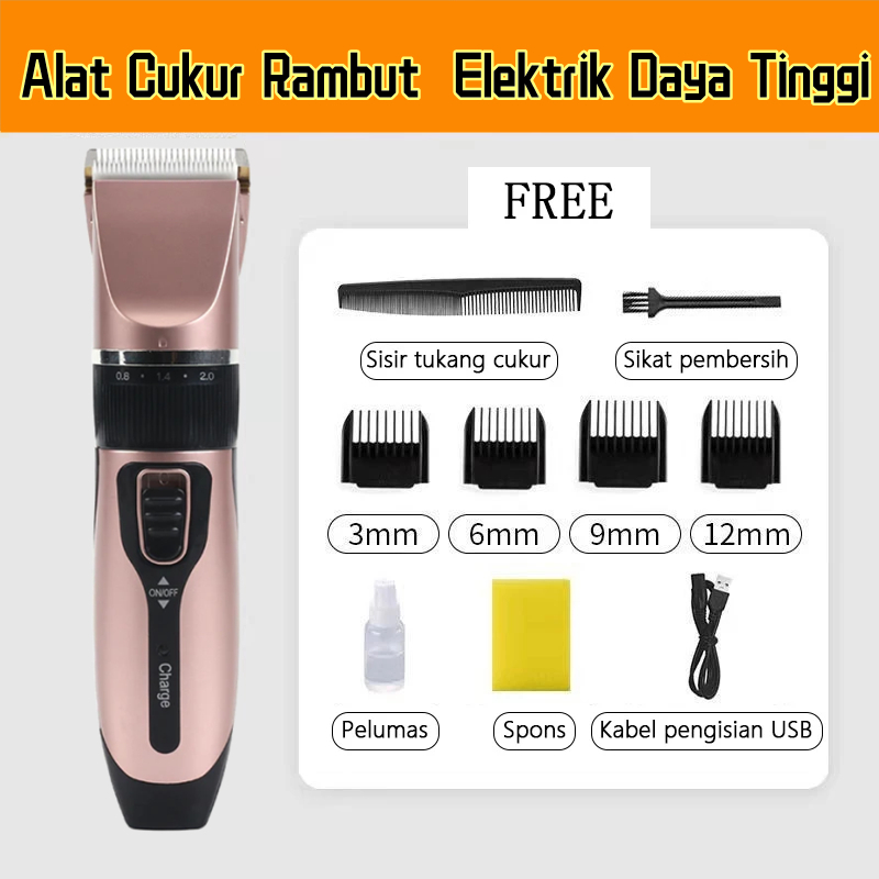 Jual Alat Cukur Rambut Elektrik Daya Tinggi Hair Clipper Alat Potong ...