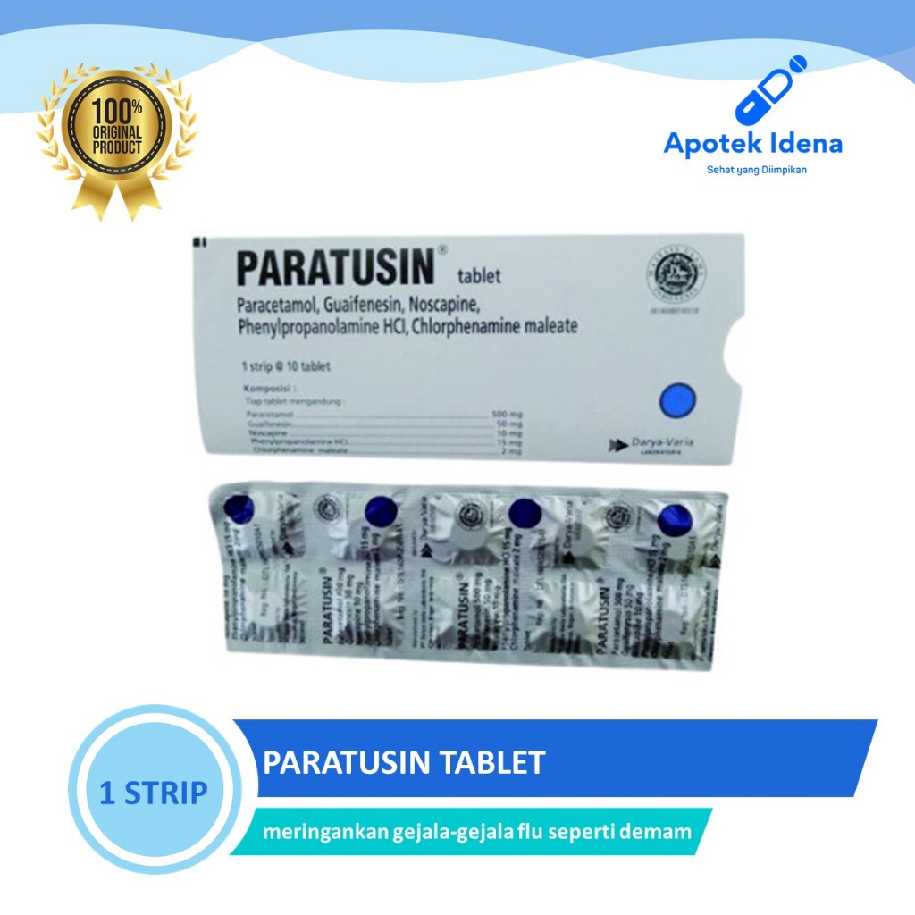 Jual PARATUSIN untuk Meringankan Gejala Flu per strip (10 Tablet ...