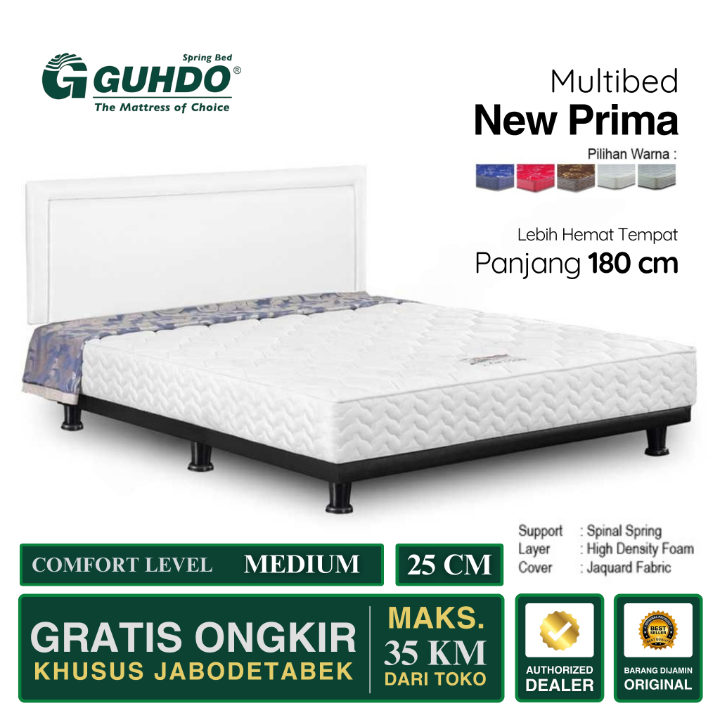Jual Kasur Springbed Guhdo Multibed New Prima Fullset / Tanpa Sandaran ...