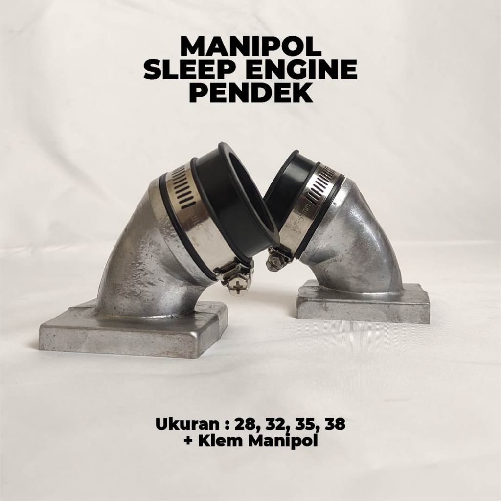 Jual INTAKE MANIPOL SLEEP ENGINE PENDEK UKURAN 32 35 38 PLUS KLEM ...