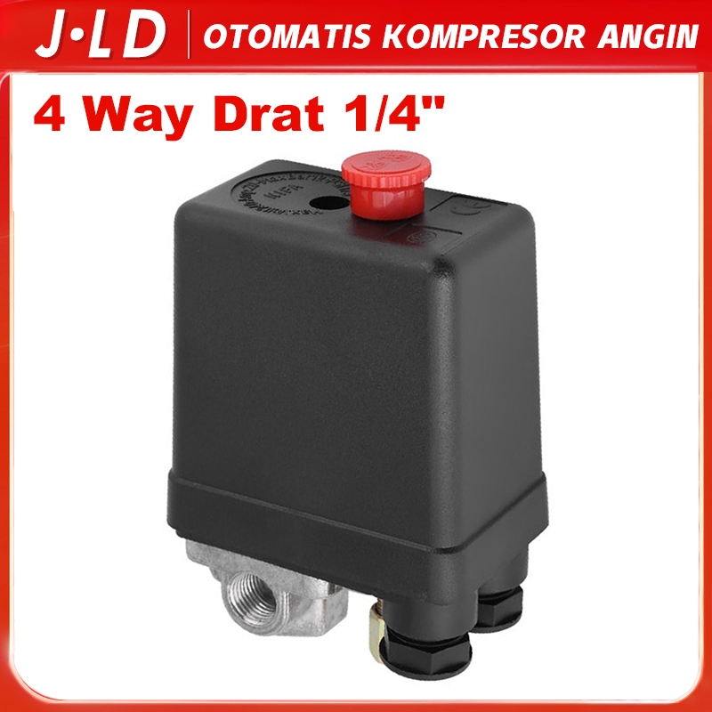 Jual JLD Otomatis Kompresor Angin 4 Lubang 1/4" Automatic Pressure ...