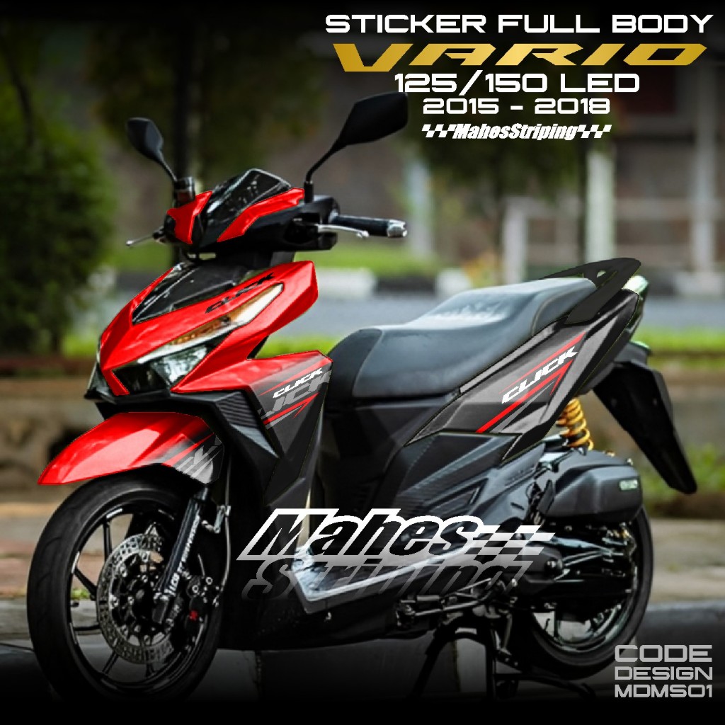 Jual TERBARU Decal Sticker Vario 125/150 LED 2015 2016 2017 2018 Full Body MDMS 01 - Stiker ...