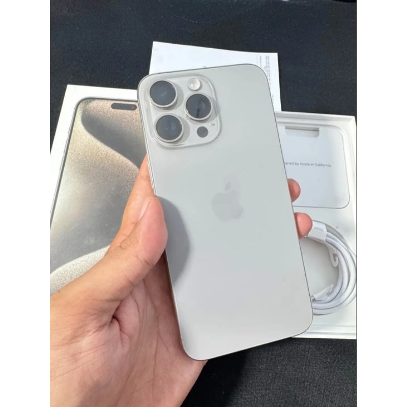 Jual iPhone 15 ProMax 1TB second ibox fullset | Shopee Indonesia