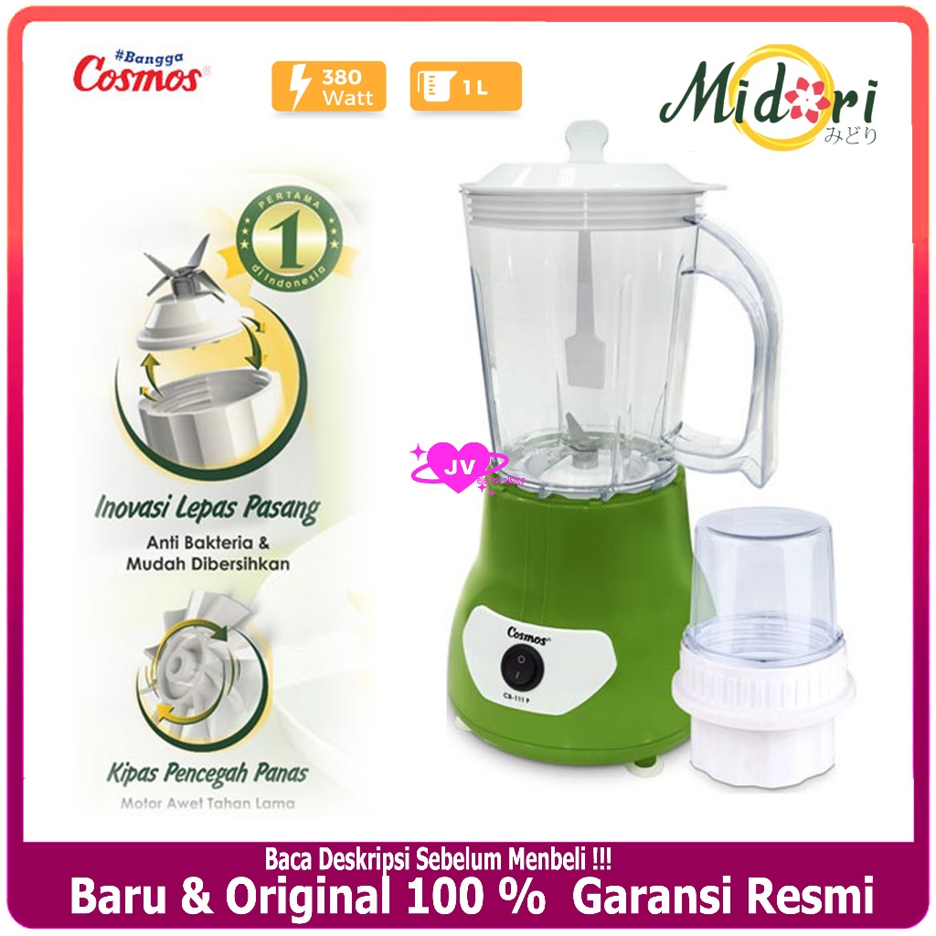 Jual Cosmos Blender CB111 - 1L / Blender Gelas Plastik Cosmos 2in1 CB ...