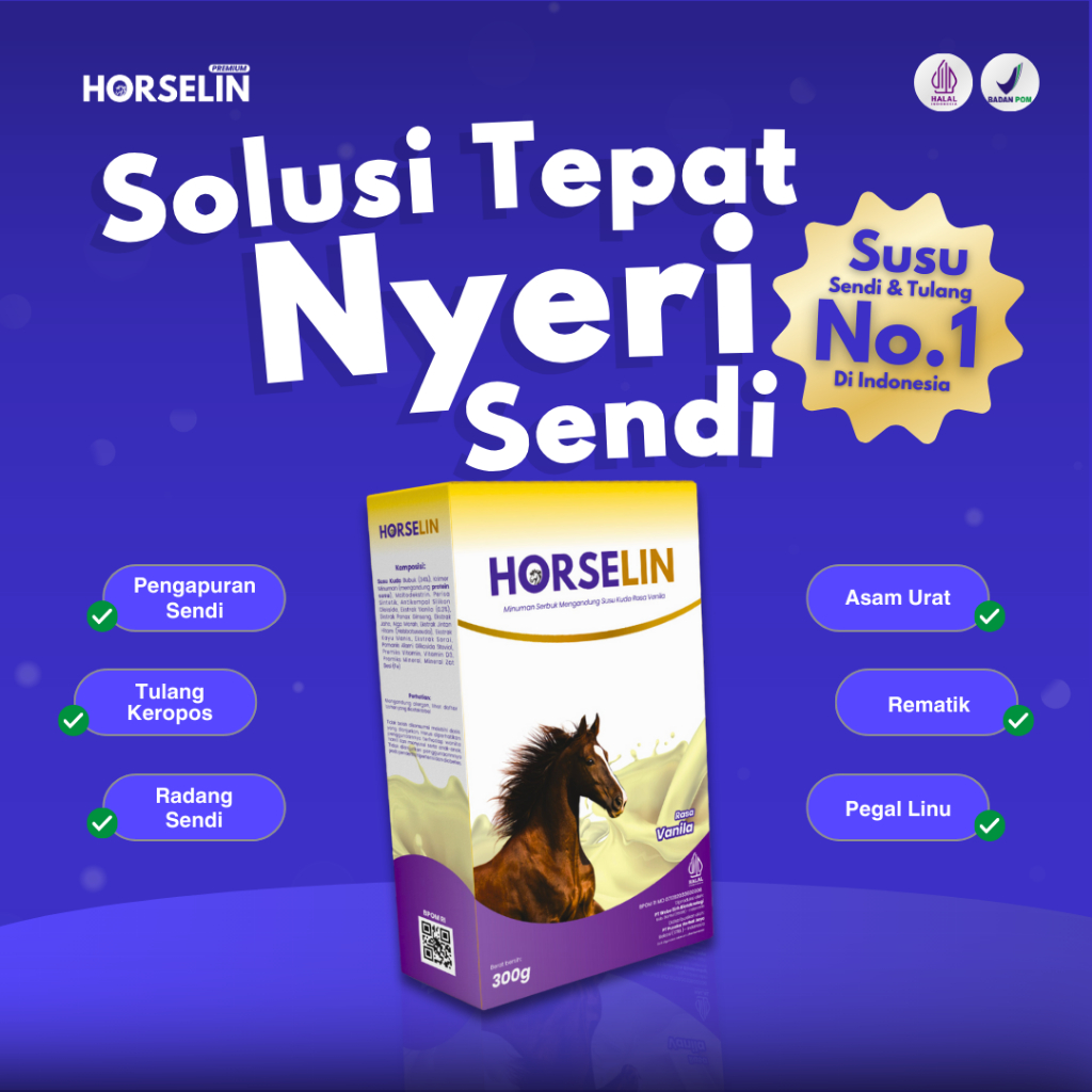 Jual Susu Kuda Horselin Premium Paket 2 Box 200gram - Untuk Tulang Dan ...