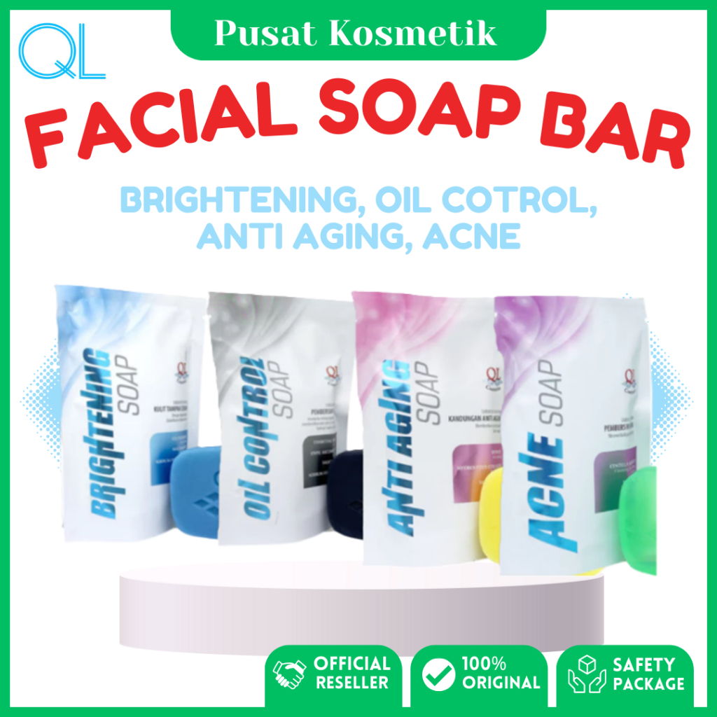 Jual QL Cosmetic Facial Soap Bar | Anti Aging, Acne, Oil Control ...