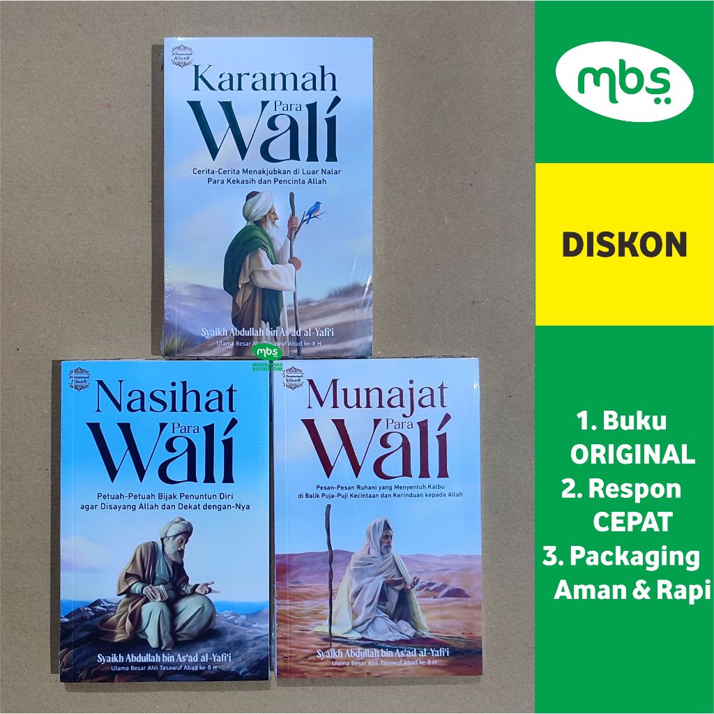 Jual PAKET BUKU KARAMAH PARA WALI, NASIHAT PARA WALI, & MUNAJAT PARA ...