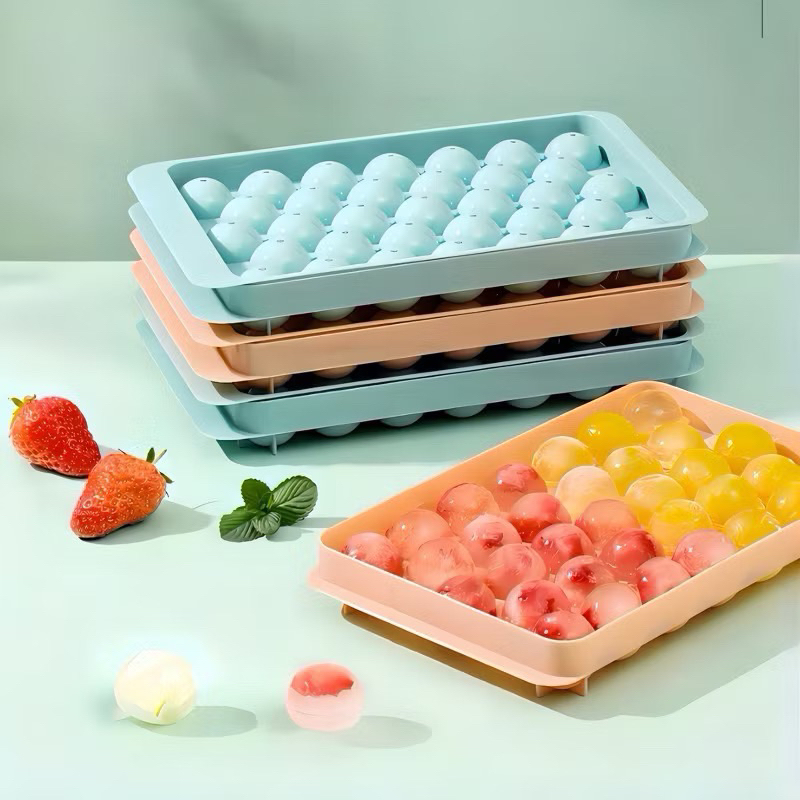 Jual Cetakan Es Batu Bulat 33 Sekat / Slot | Alat Cetak Es Jelly ...