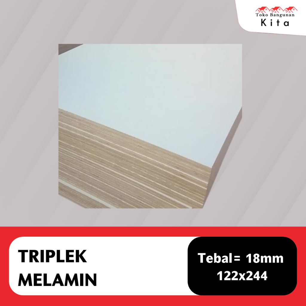 Jual Triplek Melamin glossy 1 muka - 18mm | Shopee Indonesia
