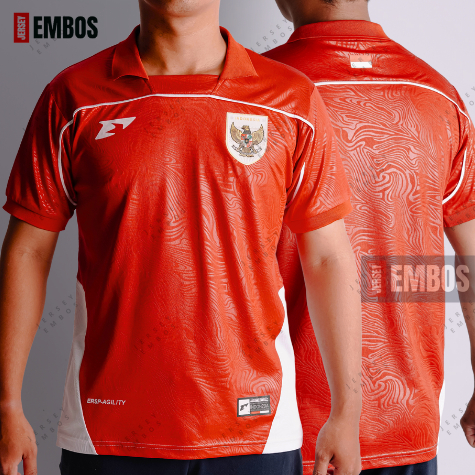 Jual Baju Jersey Timnas Indonesia 2025 Home Merah Lengan Pendek bahan ...