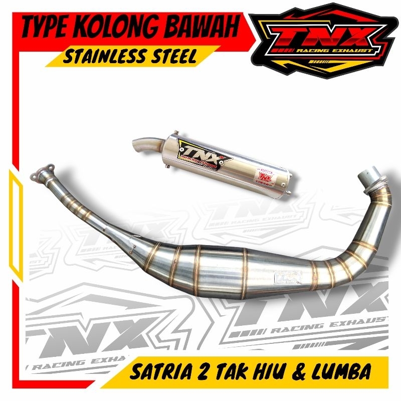 Jual Knalpot Satria 2 Tak Type Kolong Bawah Stainless Suara Garing TNX ...