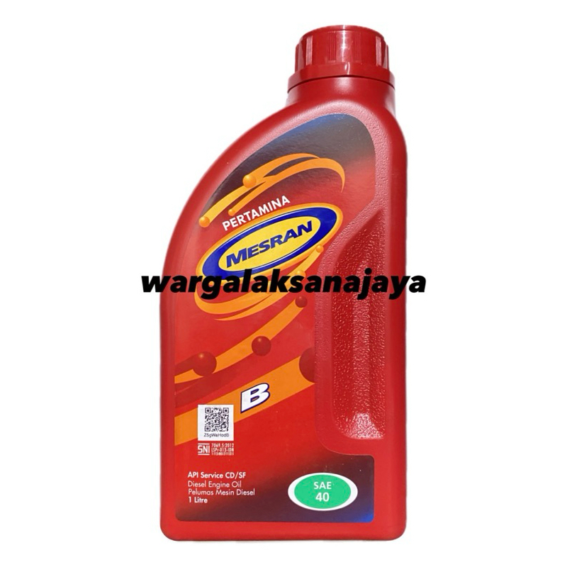 Jual 1 Liter Oli Mesran (B) SAE 40 Oli Mesin Diesel Traktor dan Mesin ...