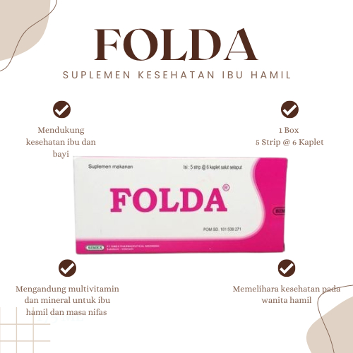 Jual Folda Box 30 Tablet - Folic Acid Multivitamin & Mineral Ibu Hamil ...