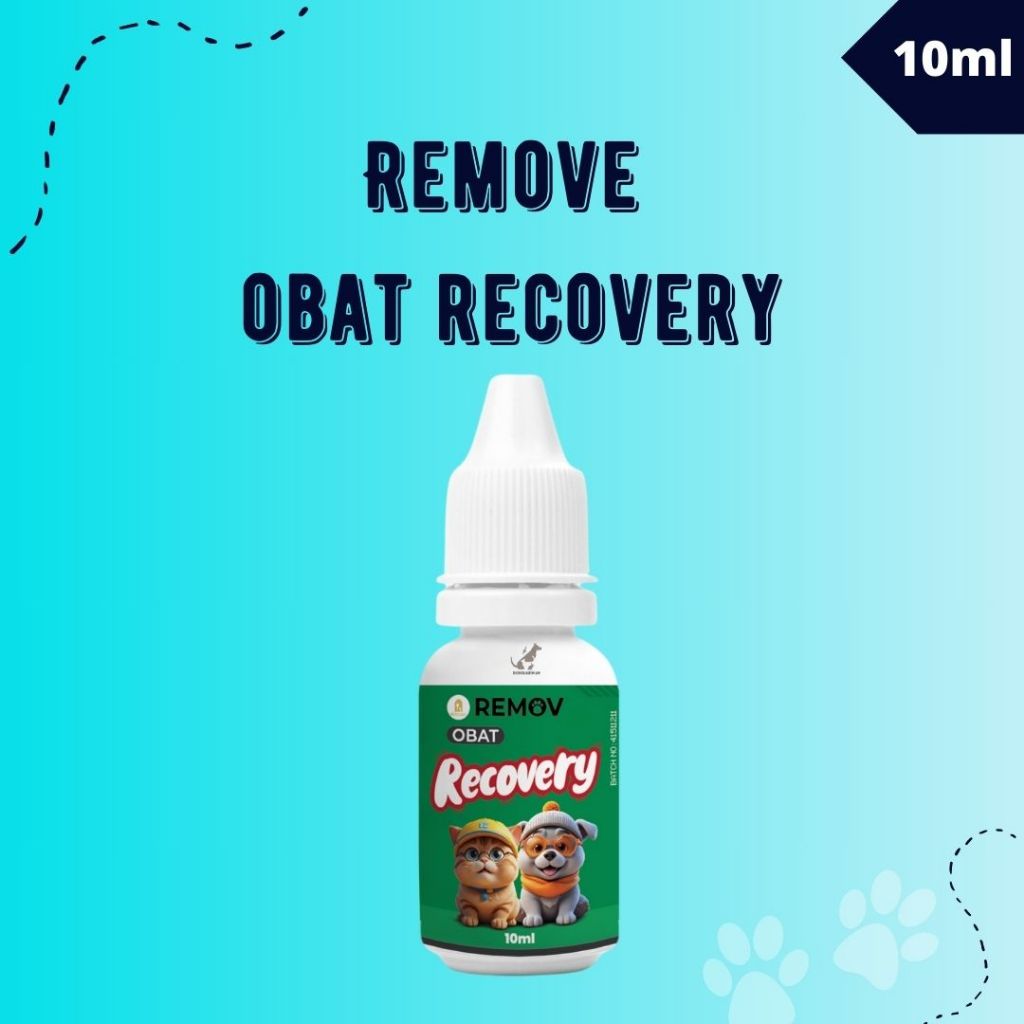 Jual Remov Obat Recovery untuk penyembuhan Kucing dan Anjing 10ml 10 ml ...