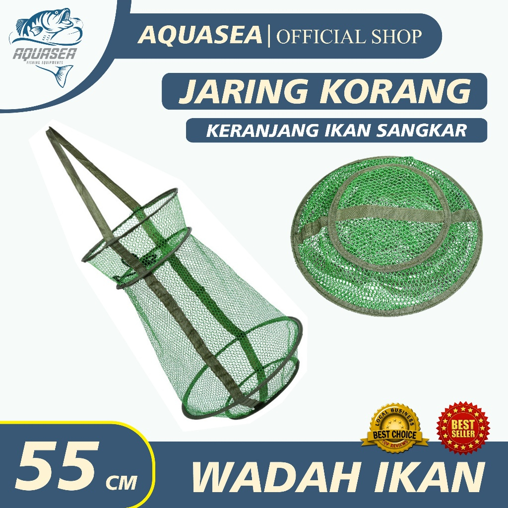 Jual AQUASEA -- Korang Pancing Ikan Nilon/Koja Tinggi 55cm ...
