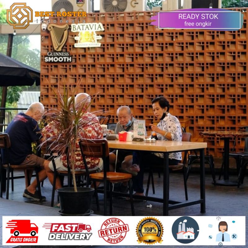 Jual Roster Beton Minimalis Motif Lb3 merah | Shopee Indonesia