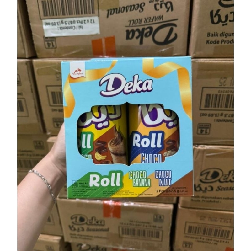 Jual Deka Wafer Roll 87.5gr Isi 2 Kaleng - Deka Isi 2 Wafer Roll ...