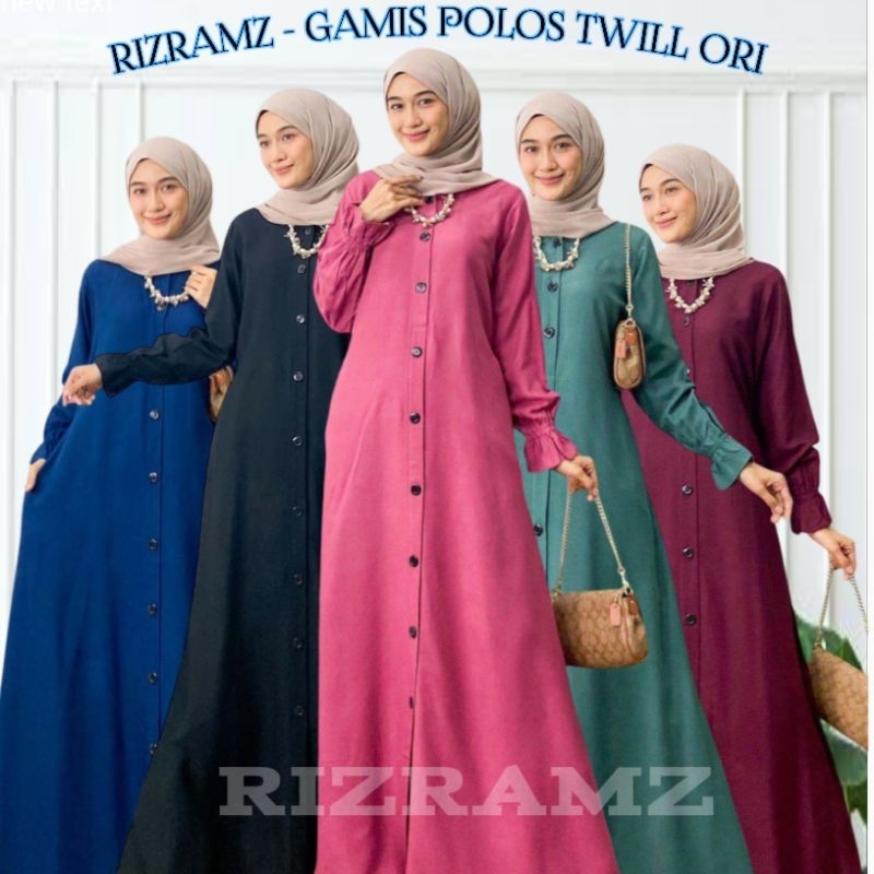 Jual Gamis Twill Original Pekalongan – Gamis Polos Premium Busui ...