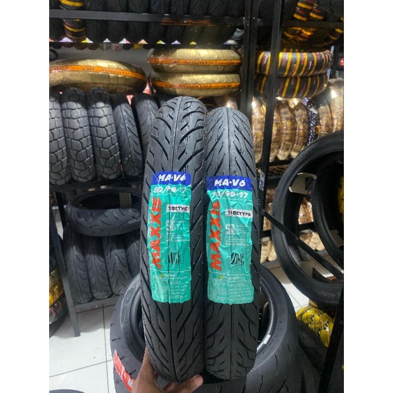 Jual BAN MAXXIS MAV6 80/90-17 70/90-17 BUKAN TUBLES HARGA SATUAN UNTUK ...