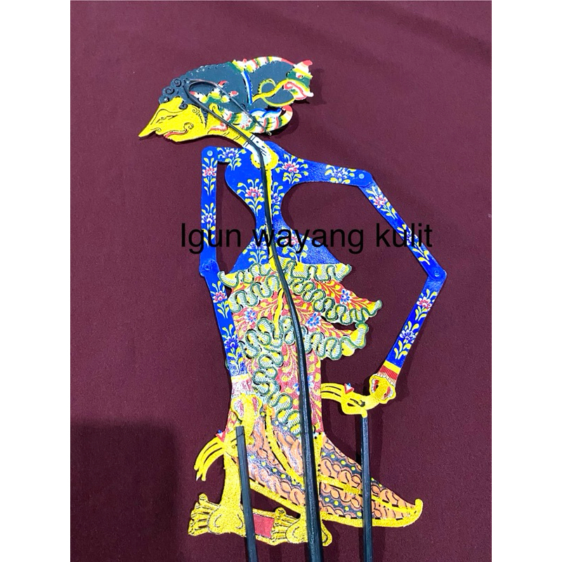 Jual wayang kulit dewi kunti/wayang kulit asli/dagel | Shopee Indonesia