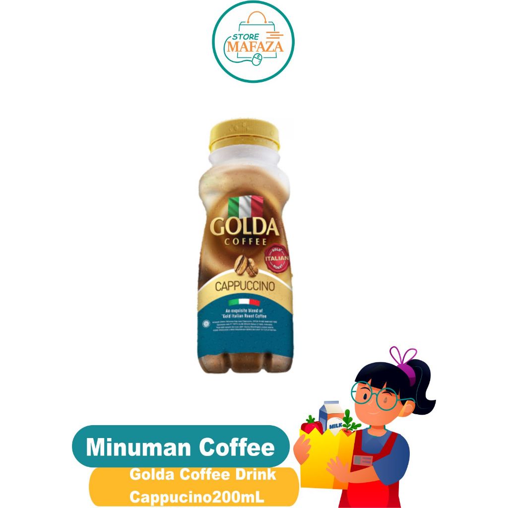 Jual GOLDA COFFEE DRINK CAPPUCCINO CARTON ISI 12 BTL 200mL | Shopee ...