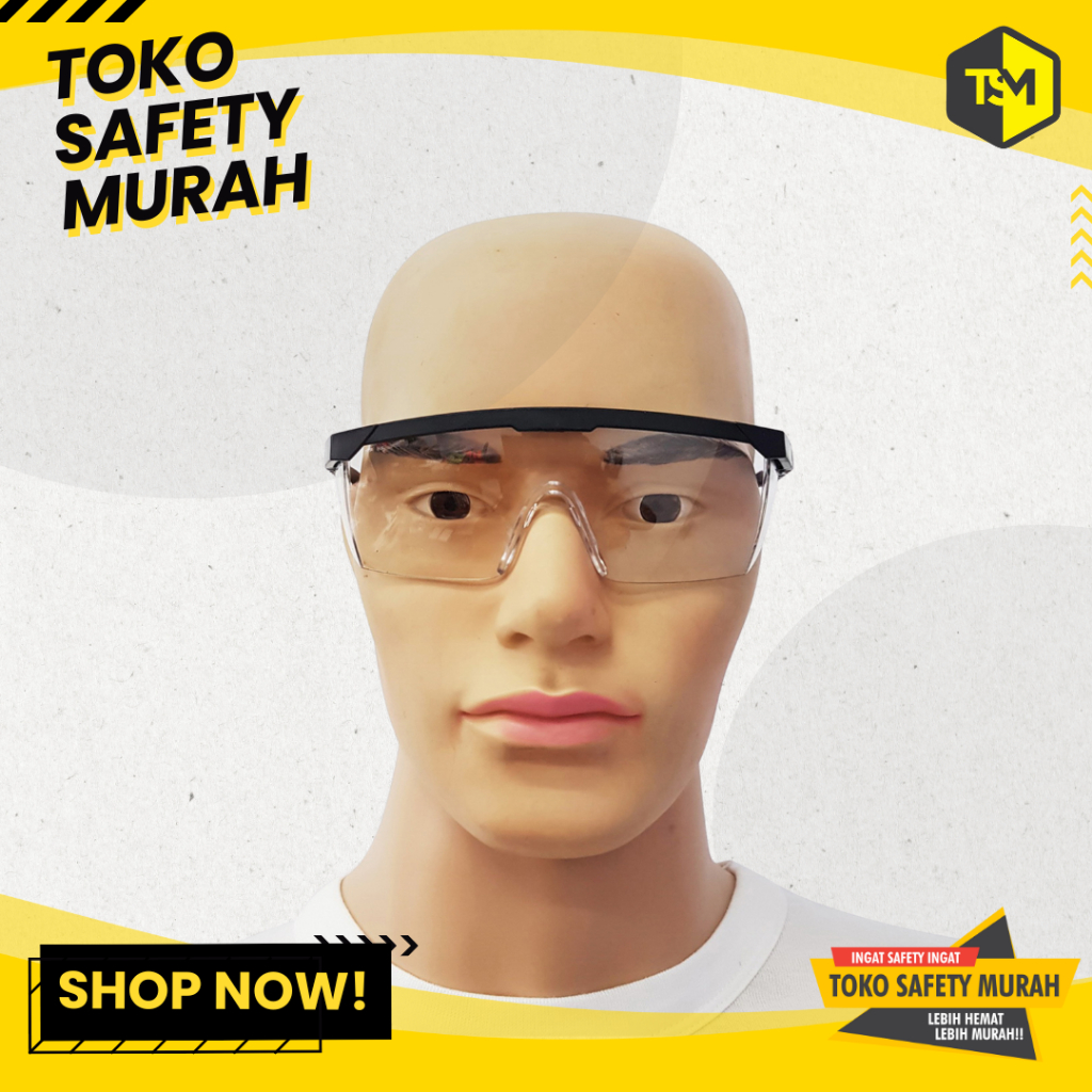 Jual Safety Google Clear GOSAVE LEGION / Kacamata Safety Gerinda Las ...