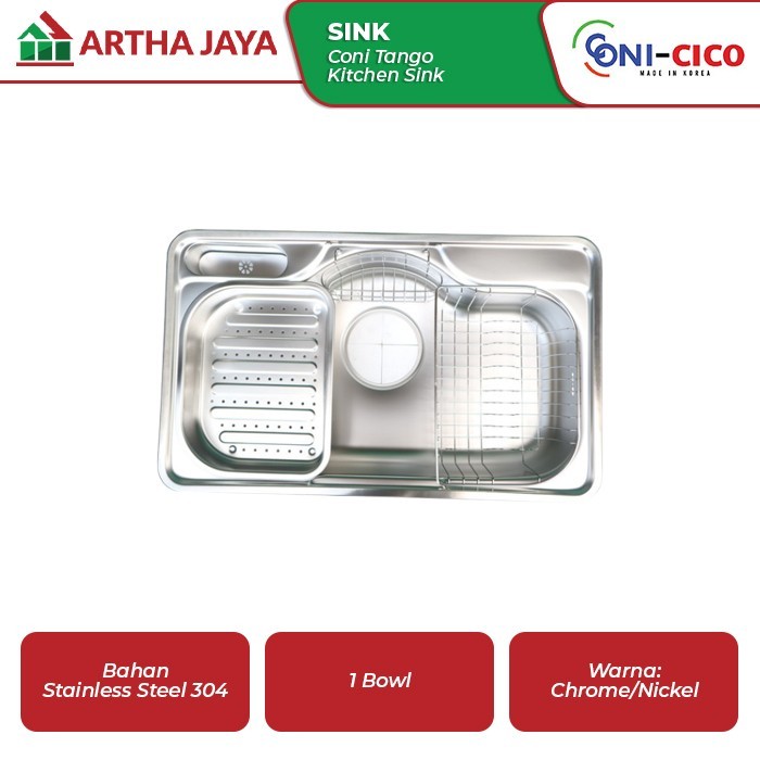Jual COSMIC BAK CUCI PIRING KITCHEN SINK CONI TANGO (850X515) | Shopee ...