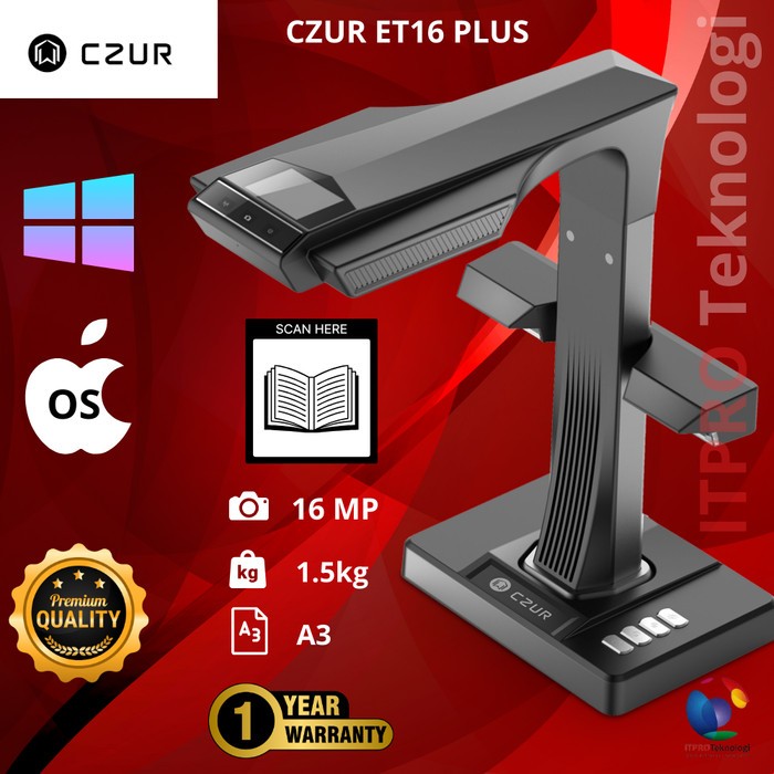 Jual ET16 PLUS CZUR - Book Scanner - A3 Format | Shopee Indonesia