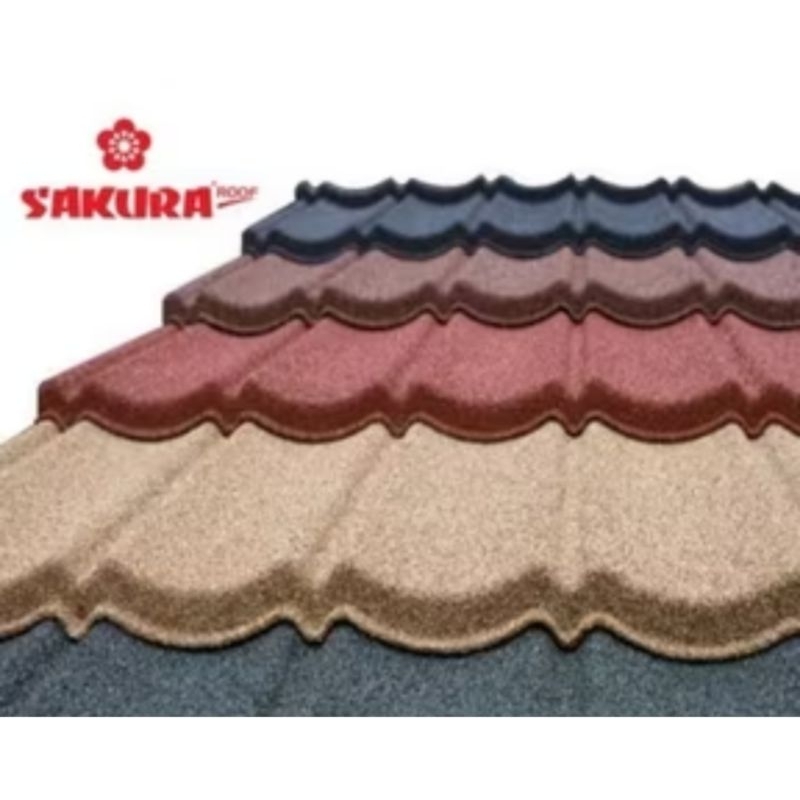 Jual genteng metal pasir sakura Roof 2x4 .0.25mm | Shopee Indonesia