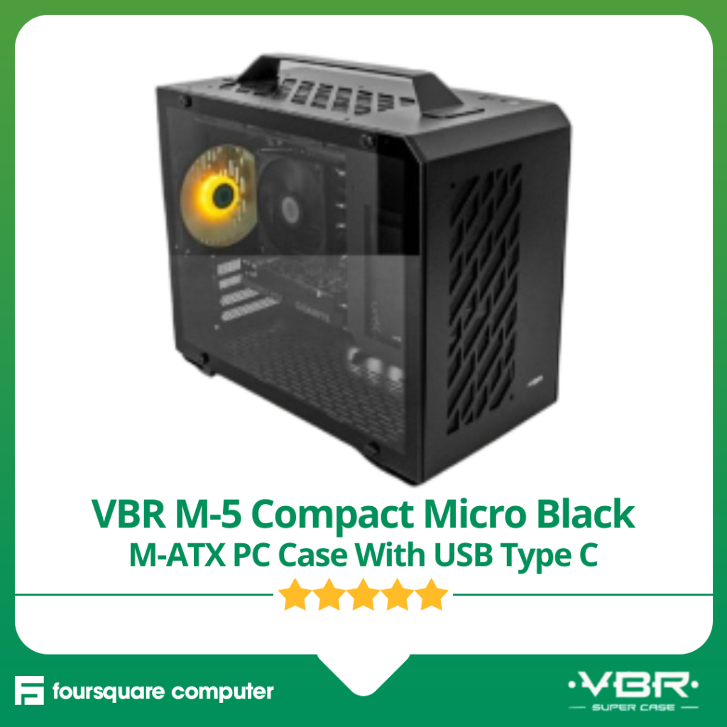 Jual VBR M5 Compact Micro Black High Perfomance M-ATX PC Case Casing ...