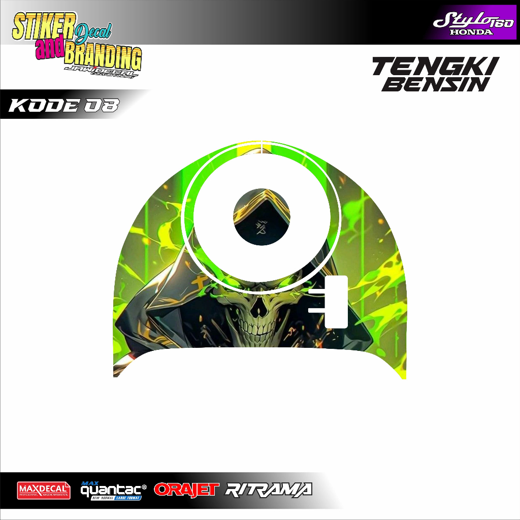Jual Stiker Tangki Motor Honda Stylo 160 - Sticker & Decal Custom Tahan ...