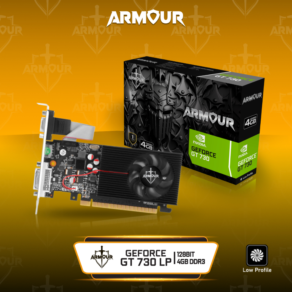 Jual VGA GEFORCE GT 730 4GB GDDR3 128 BIT Low Profile / VGA 4GB GEFORCE GT 730 Armour | Shopee ...