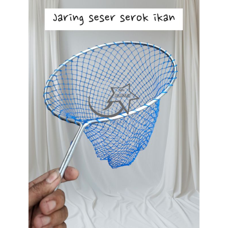 Jual jaring serokan ikan/seser ikan + ring(rangka besi) | Shopee Indonesia