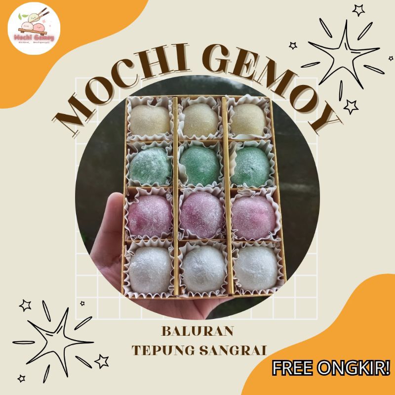 Jual FREE KARTU UCAPAN HAMPERS LEBARAN KUE MOCHI GEMOY - BALURAN TEPUNG ...