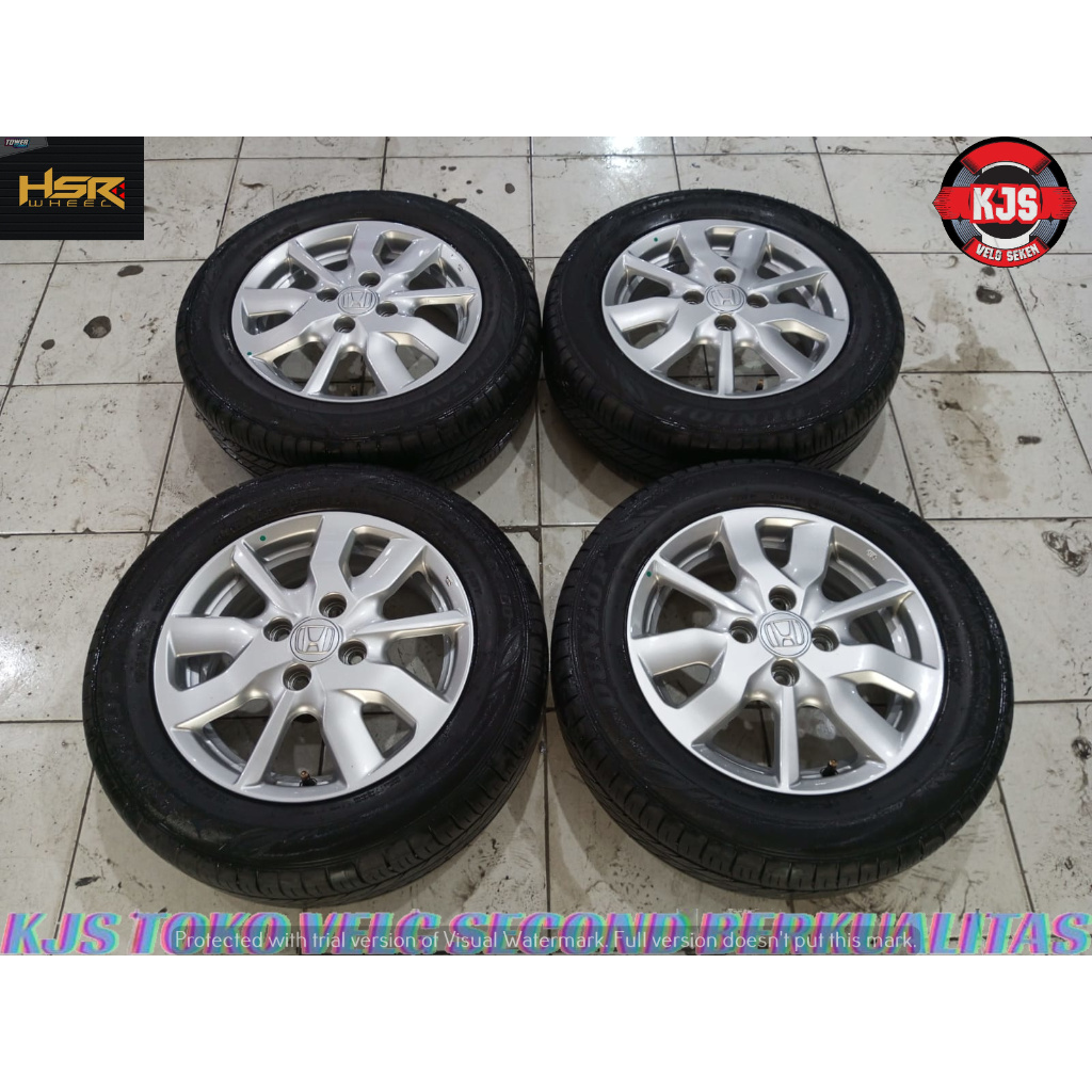 Jual VELG RACING SECOND MODEL COPOTAN BRIO RING 14 LEBAR 5 RATA LOBANG BAUT 4X100 + BAN 175 65 ...