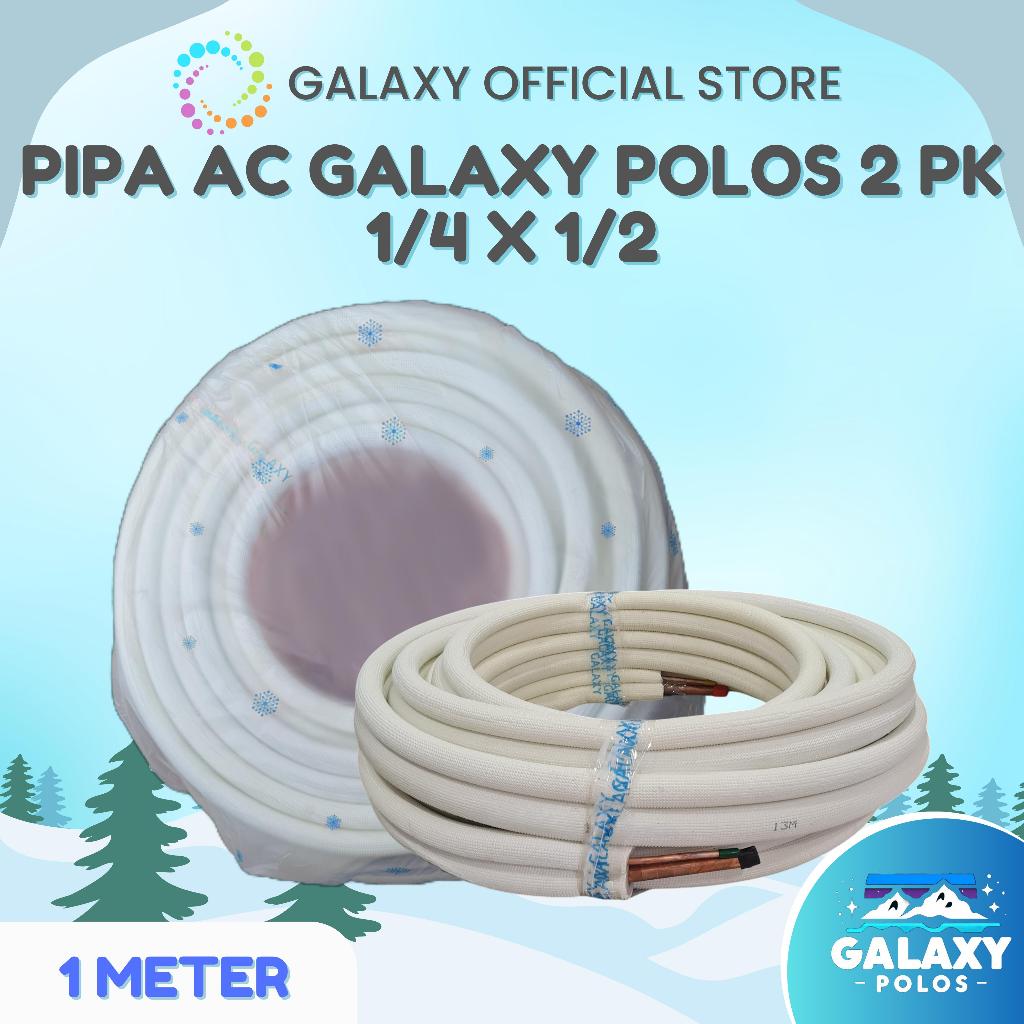 Jual Pipa AC Galaxy Polos 2 PK 1/4 x 1/2 (1 Meter) | Shopee Indonesia