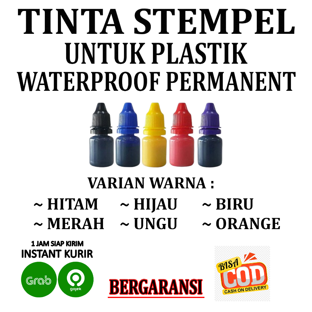 Jual Tinta Stempel Permanent Waterproof ukuran 5 ML Dan 100 ML | Shopee ...