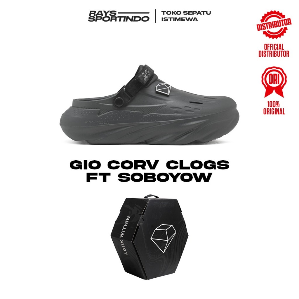 Jual PORTO X SANDALS GIO CORV CLOGS FT SOBOYOW | Shopee Indonesia