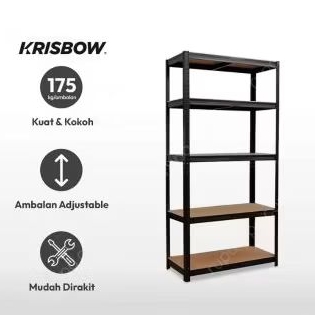 Jual Krisbow Rak Besi 5 Tingkat 175Kg/Shelf | Shopee Indonesia