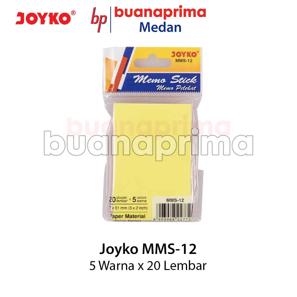 Jual Sticky Notes JOYKO MMS-12 3x2 in Post Stick It Note Kertas Memo ...