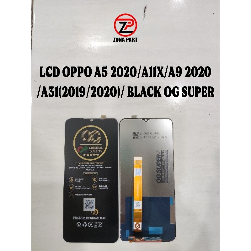 Jual LCD OPPO A5 2020/A11X/A9 2020/A31 (2019/2020) BLACK OG SUPER | Shopee Indonesia