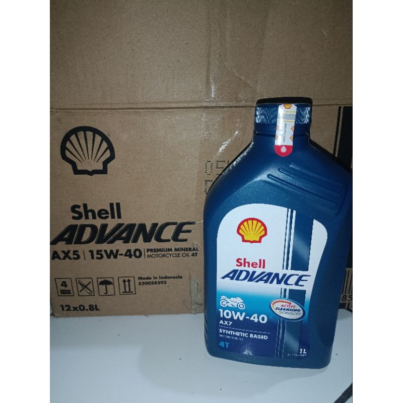 Jual Oli Mesin Shell Advance Ax7 Sport 10W-40 1Liter | Shopee Indonesia